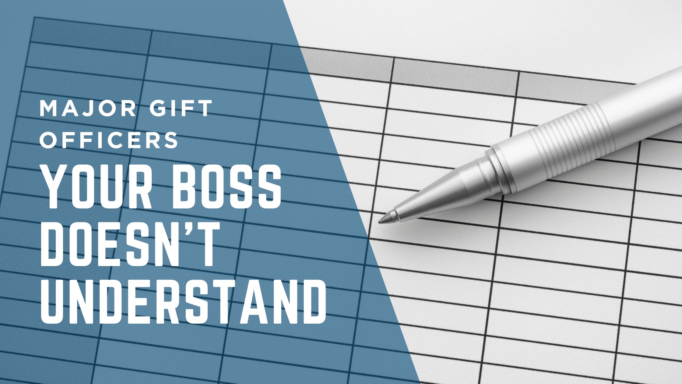 Main Reward Fundraisers: Your Boss Does not Perceive What You Do ...